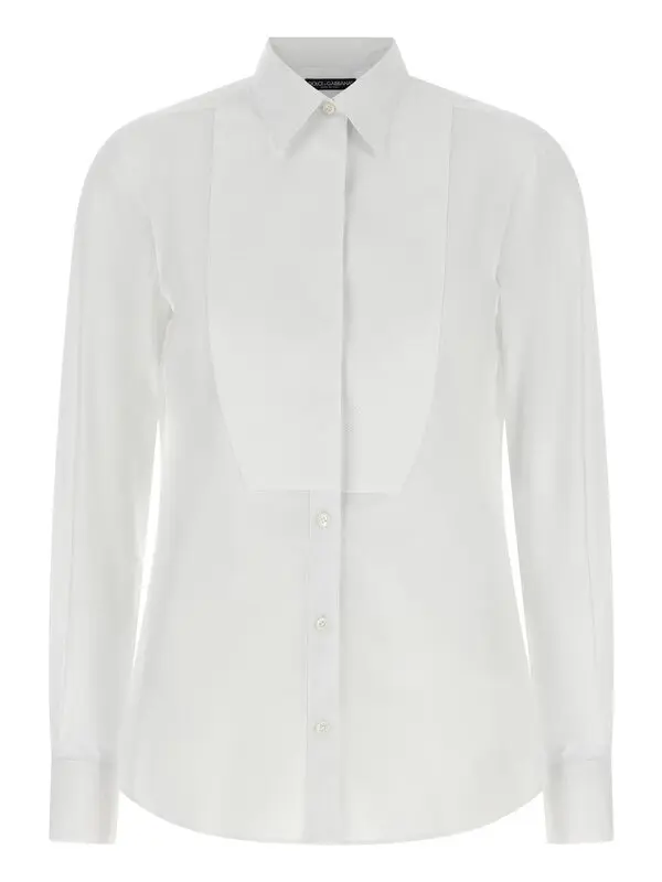 Dolce & Gabbana Tuxedo Shirt - White