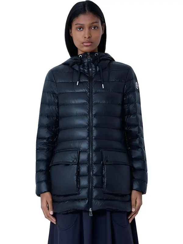 Moncler Jasmin Short Parka Jacket - Black