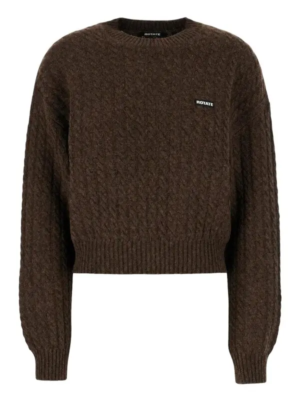 ROTATE BY BIRGER CHRISTENSEN Cable Knit Pullover - Multicolor
