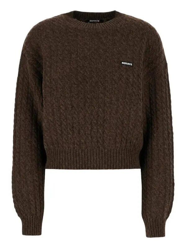 ROTATE BY BIRGER CHRISTENSEN Cable Knit Pullover - Multicolor
