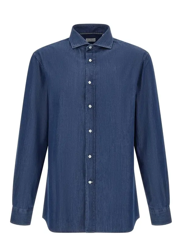 Brunello Cucinelli Denim Shirt - Blue