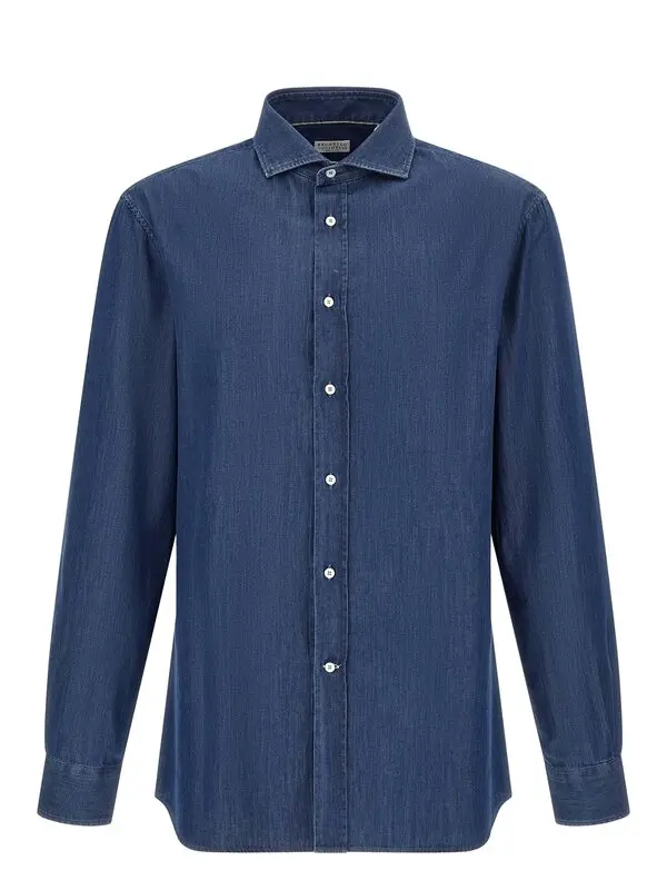 Brunello Cucinelli Denim Shirt - Blue