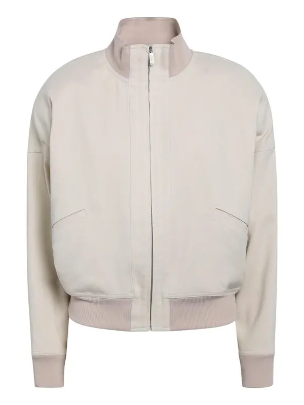 Gucci Cru Poplin Zip Jacket - Cream