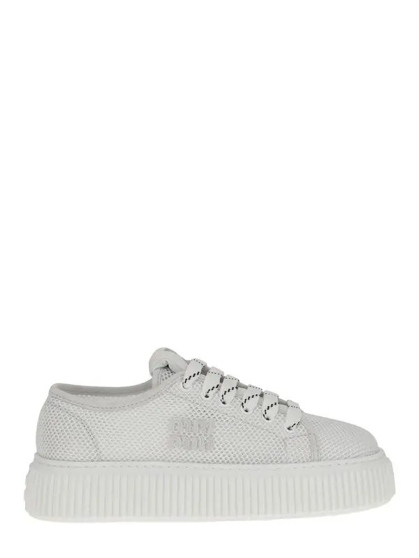 Miu Miu Platform Sneakers - White