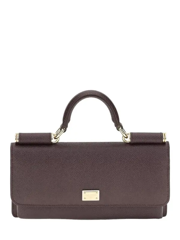 Dolce & Gabbana Micro Sicily Shoulder Bag - Brown