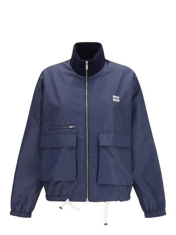Miu Miu Technical Canvas Jacket - Blue