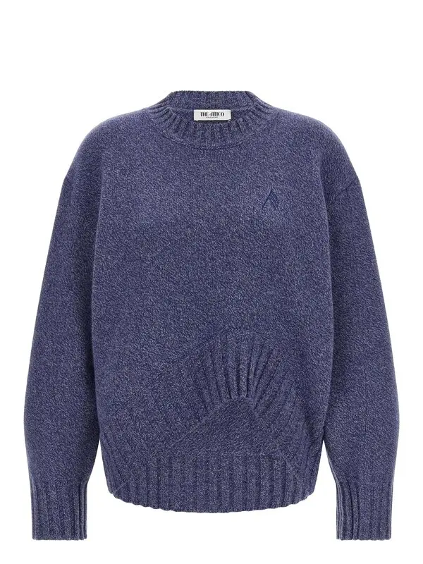 Attico Asymmetrical Hem Sweater - Blue