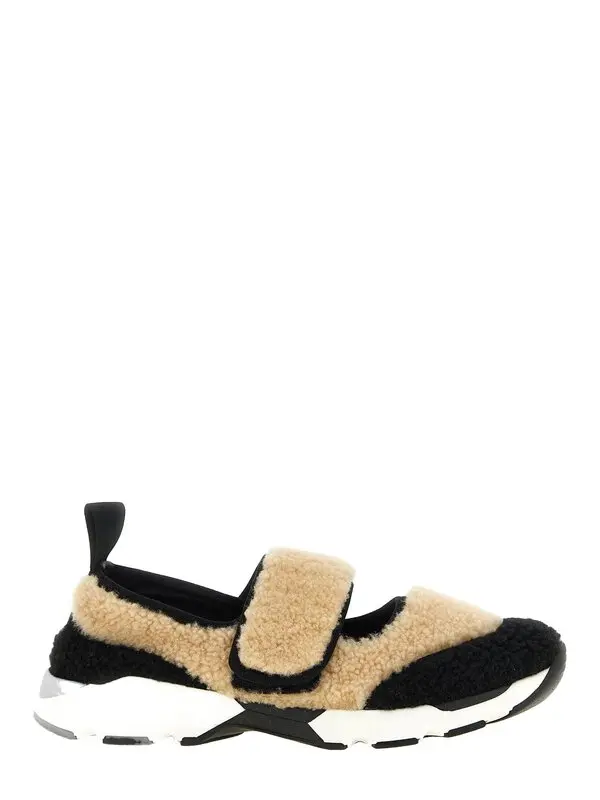 Marni Mary Jane Fur Sneakers - Multicolor