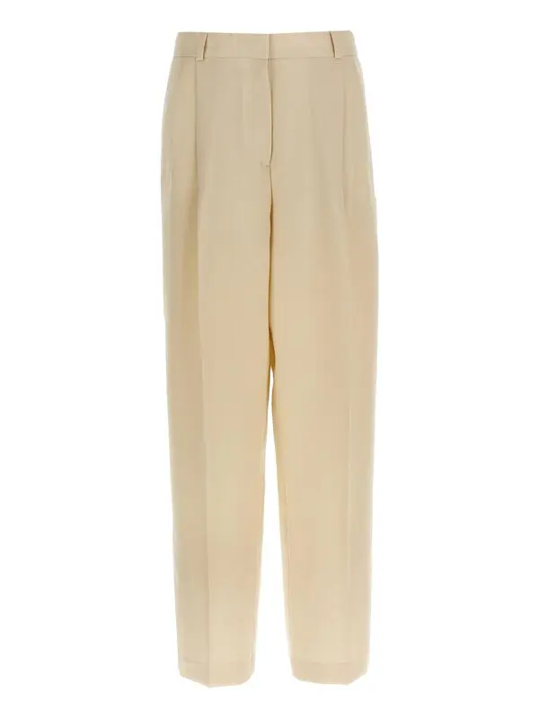 TOTEME Viscose Blend Trousers - White