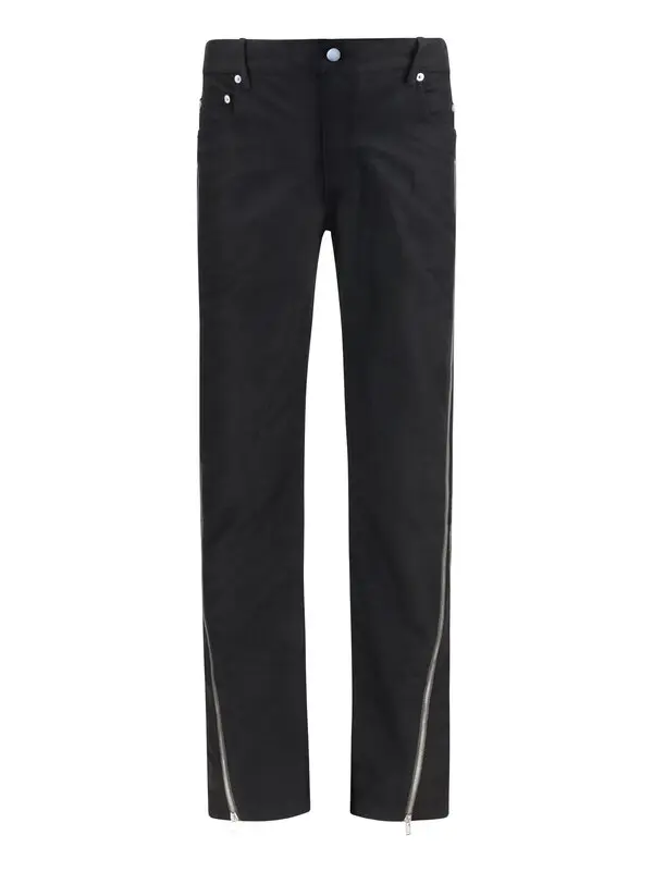 Rick Owens Vega Jeans With Side Zip - Black