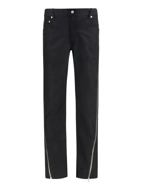 Rick Owens Vega Jeans With Side Zip - Black