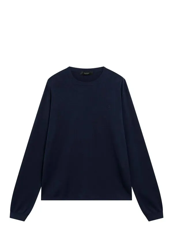 Gucci Silk And Cotton Sweater - Blue