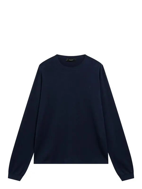 Gucci Silk And Cotton Sweater - Blue