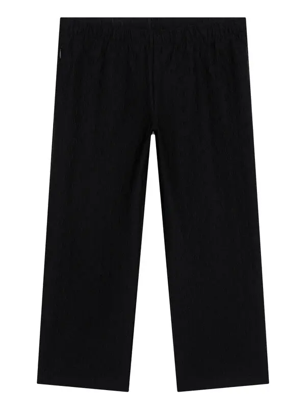Gucci Gg Jacquard Jersey Pants With Elastic Waist - Black