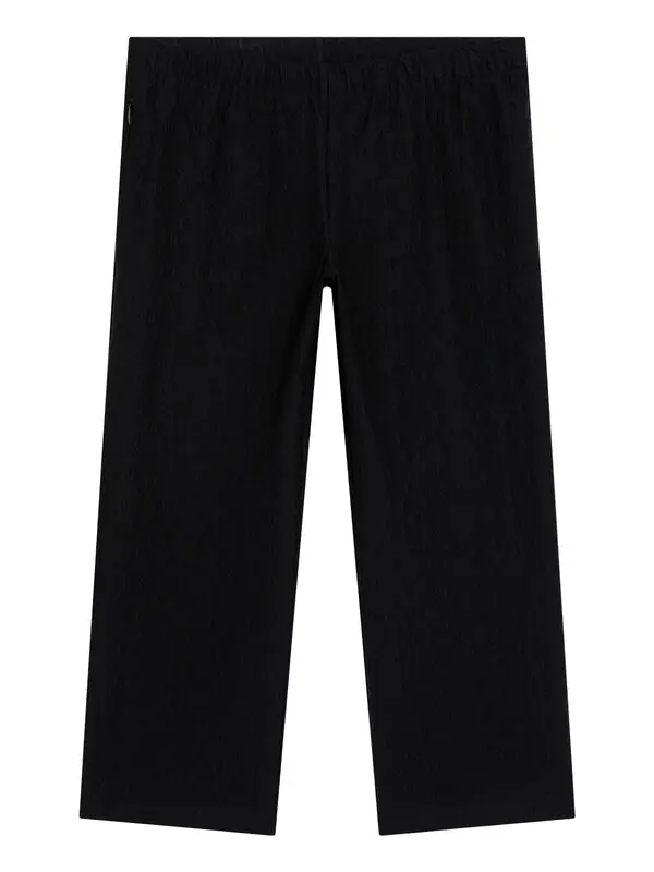 Gucci Gg Jacquard Jersey Pants - Black