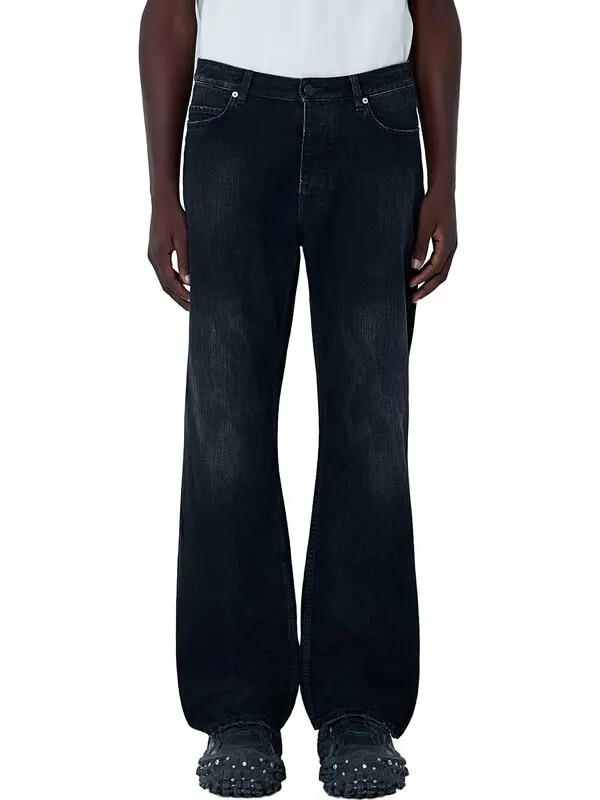 Balenciaga Distressed Denim Jeans - Black