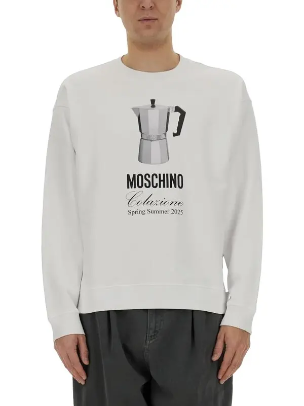 Moschino Breakfast Sweatshirt - White