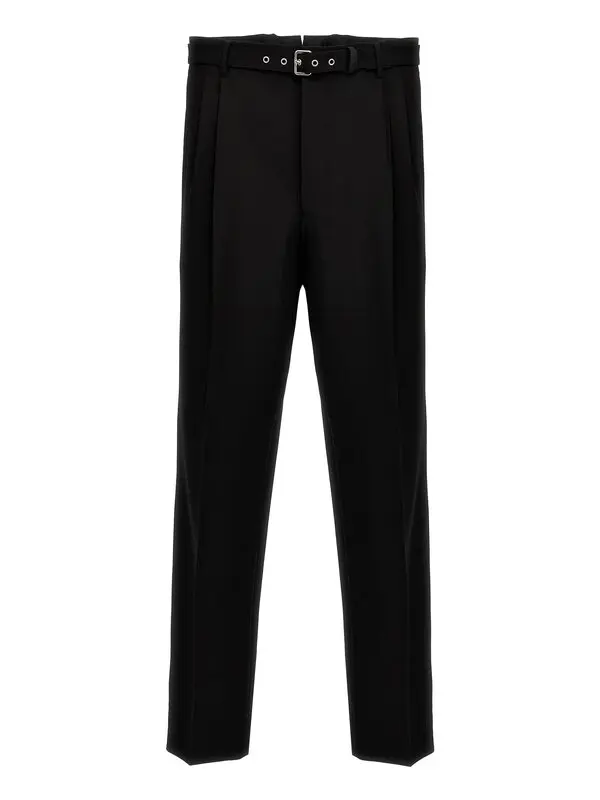 Prada Wool Tailored Trousers - Black