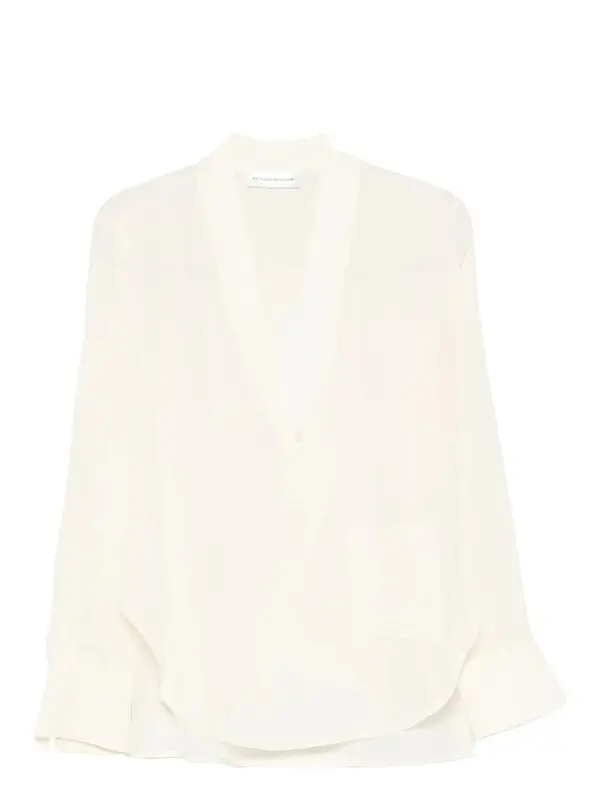 Victoria Beckham Silk Blouse - Cream