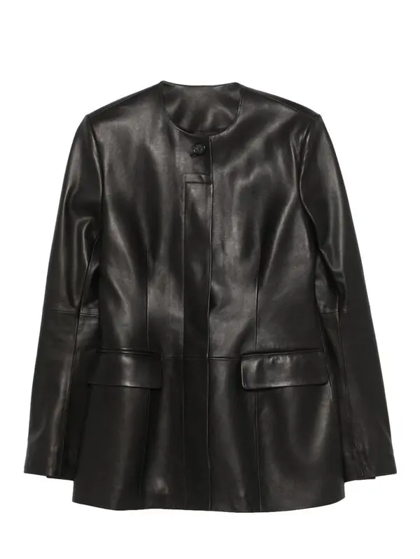 TOTEME Leather Jacket - Black