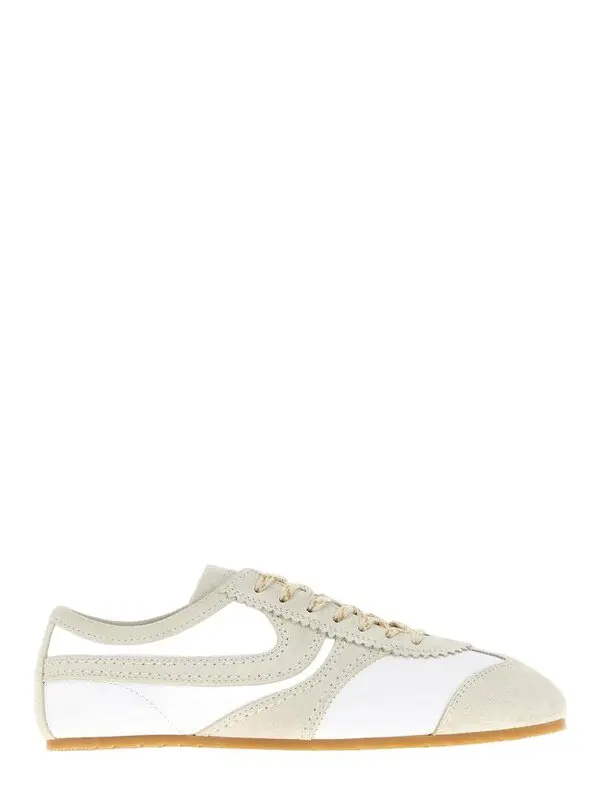 Dries Van Noten Two-tone Leather And Suede Sneakers - Multicolor