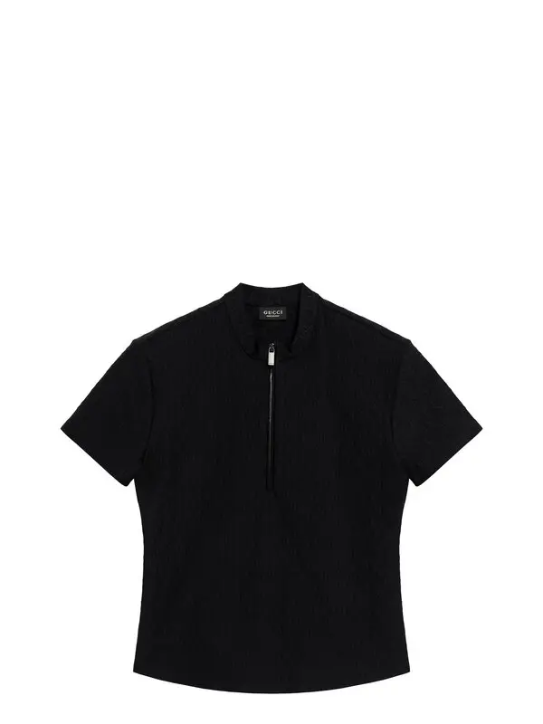 Gucci Nylon Blend Jersey T-shirt - Black