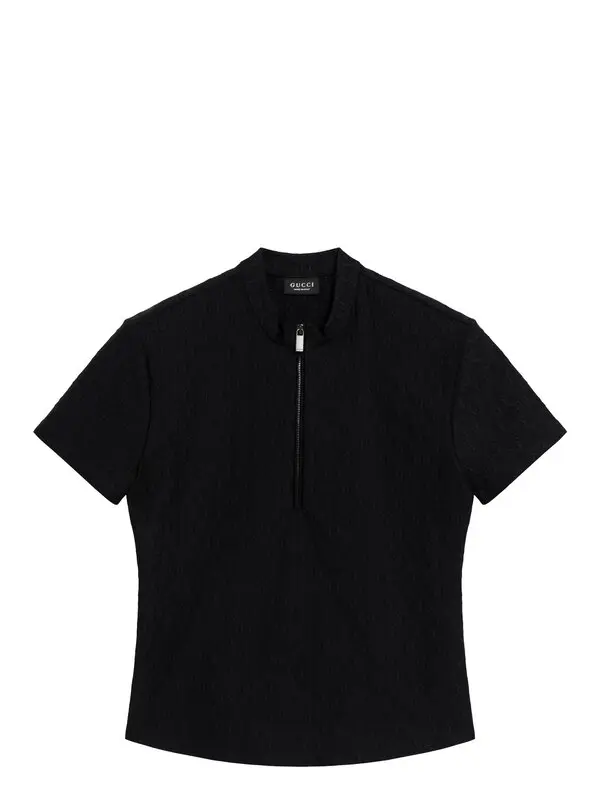 Gucci Nylon Blend Jersey T-shirt - Black