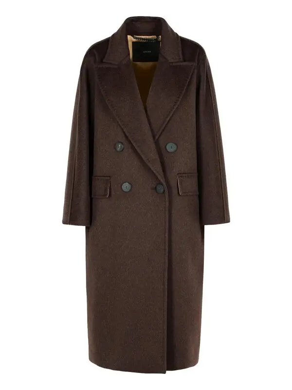 Max Mara Male Over Coat In Cachemire, Alpaca And Wool - Brown