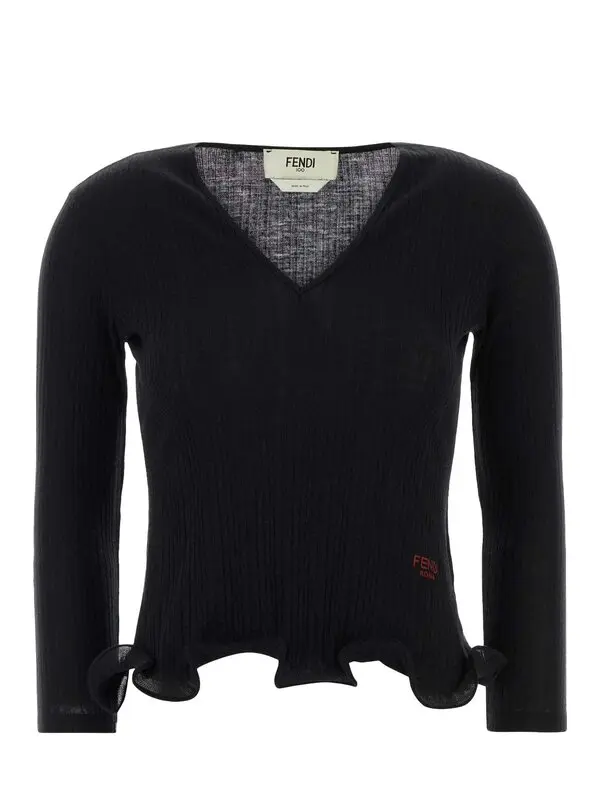Fendi Wool Top - Black