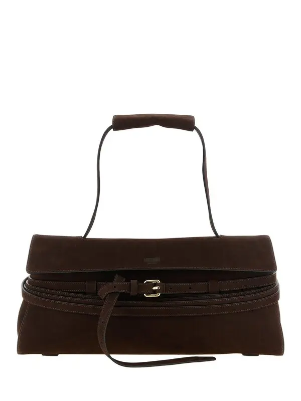 Moschino Tie Me' Shoulder Bag - Brown
