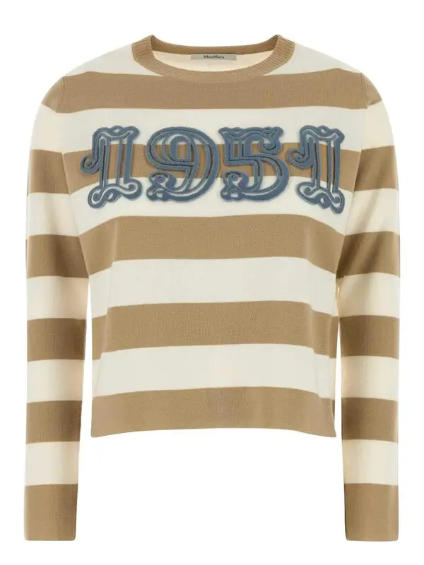 Max Mara Embroidered Wool Viterbo Sweater - Multicolor