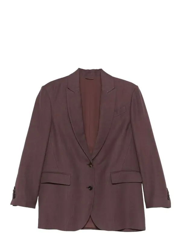 Brunello Cucinelli Single-breasted Blazer Jacket - Multicolor