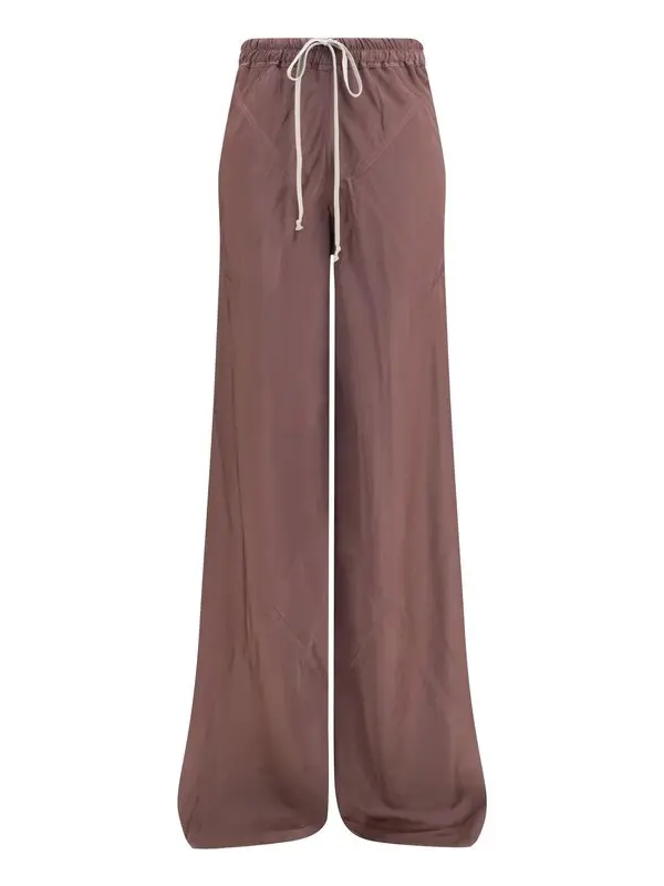 Rick Owens Silk Pants - Brown