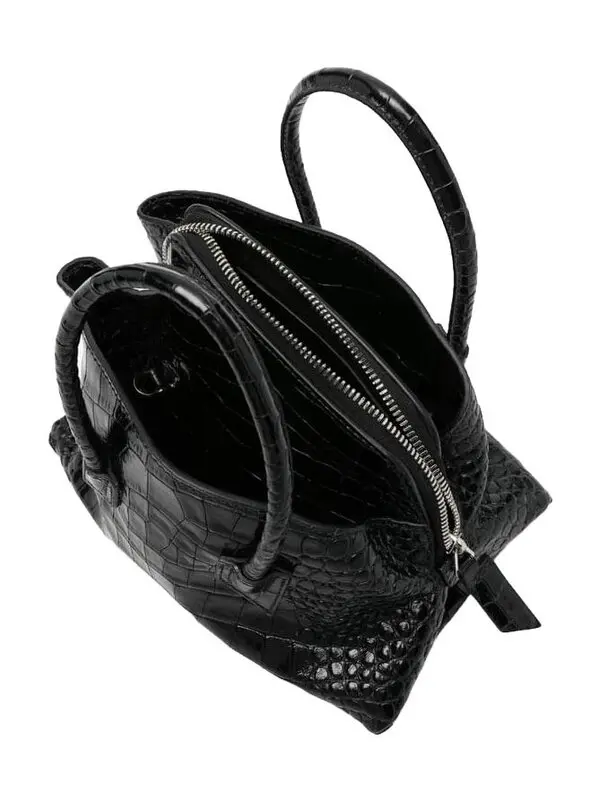 Attico Leather Tote - Black