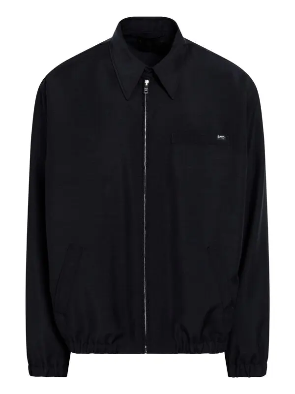 Prada Wool And Mohair Blend Blouson - Blue