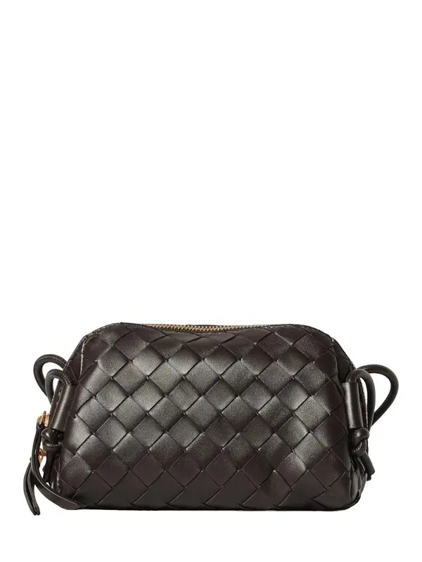 Bottega Veneta Mini Crossbody Bag - Brown