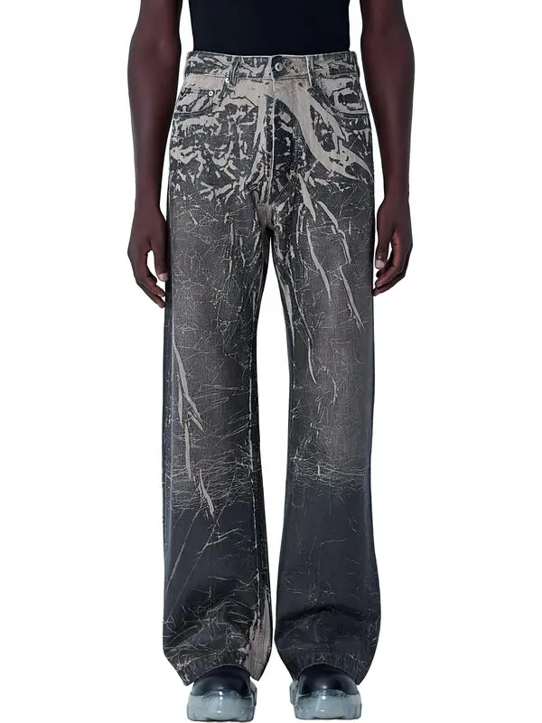 Rick Owens Geth Wide-leg Jeans - Black