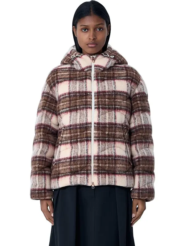 Moncler Cervi Short Down Jacket - Brown