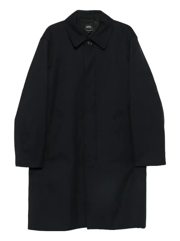 A.p.c. Coats Single Breasted Coats - Blue
