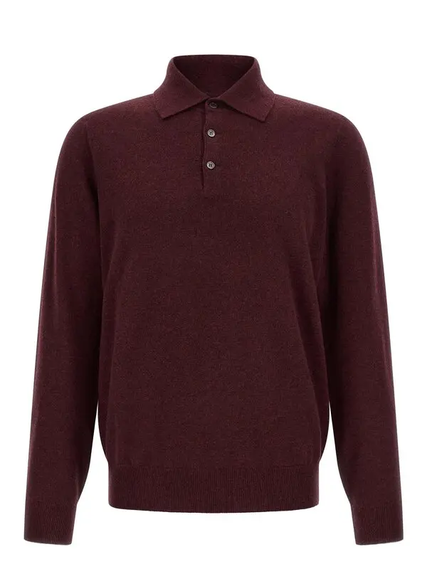 Brunello Cucinelli Cashmere Knit Polo Shirt - Multicolor