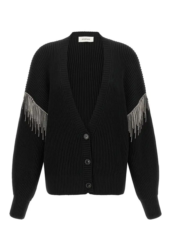 Sportmax Spxpagine Cardigan - Black