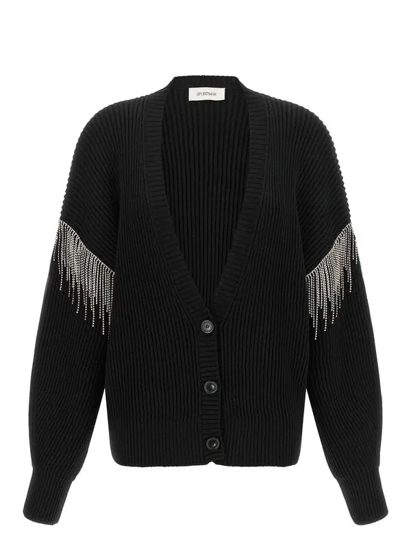 Sportmax Spxpagine Cardigan - Black