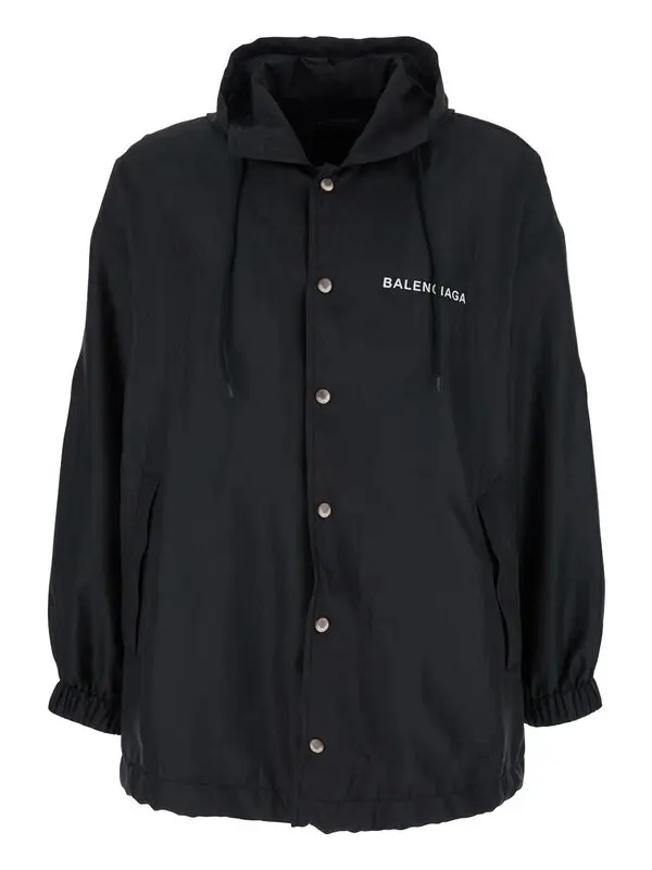 Balenciaga Logo Lettering Tech Fabric Jacket - Multicolor