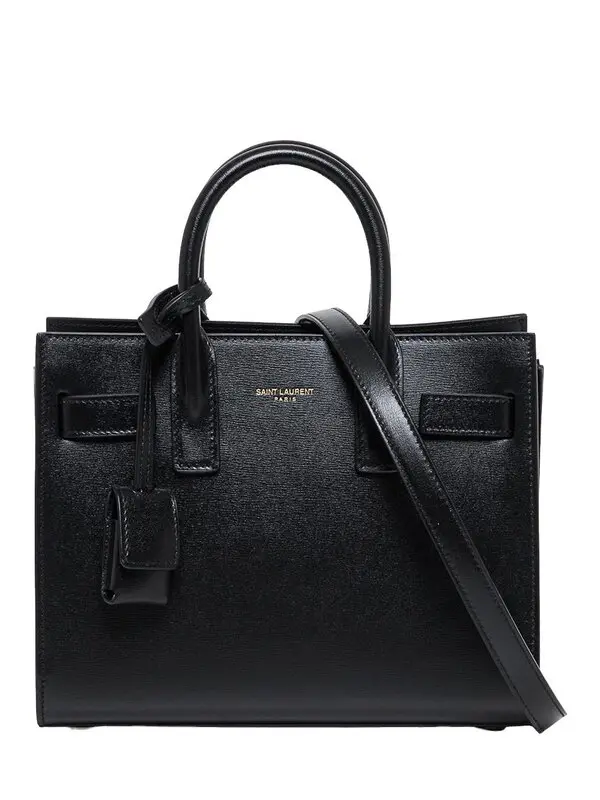 Saint Laurent Handbag 'nano Sac Du Jour' In Black Leather For - Multicolor