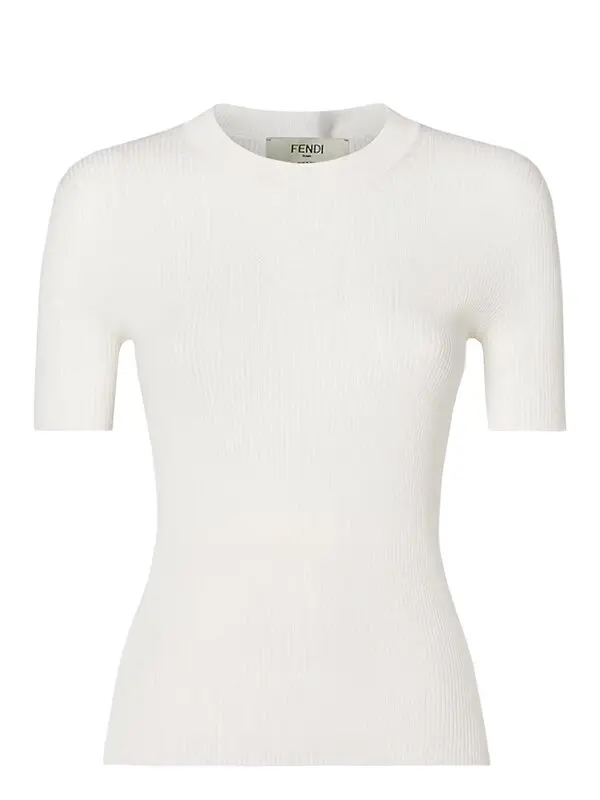 Fendi Jumper With The 1925 Stamp Motif - White