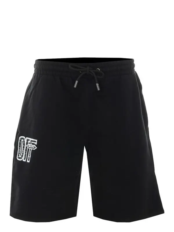 Off-White Motion Arrow Skate Sweatshorts - Black