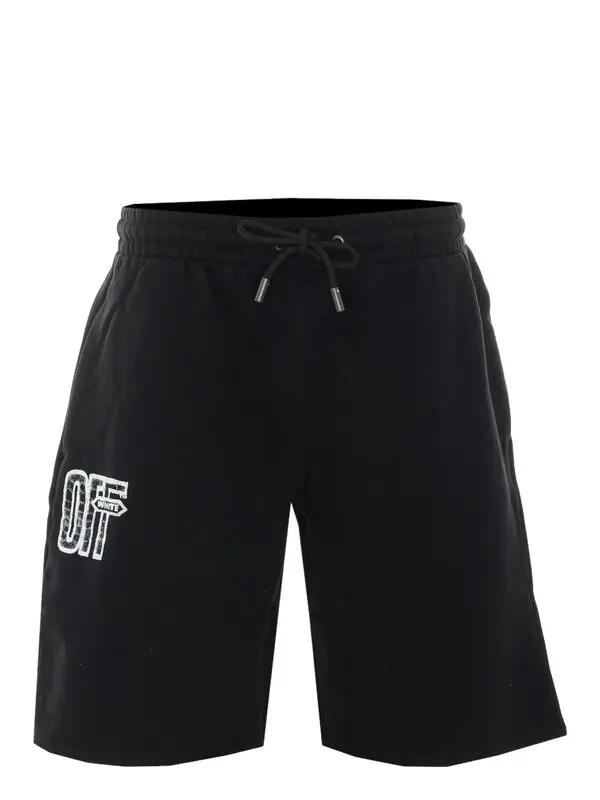 Off-White Motion Arrow Skate Sweatshorts - Black