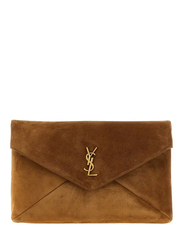 Saint Laurent Envelope' Large Clutch Bag - Brown