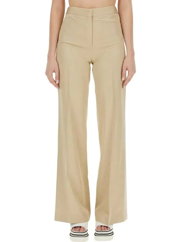 Stella McCartney Flare Fit Pants - Cream