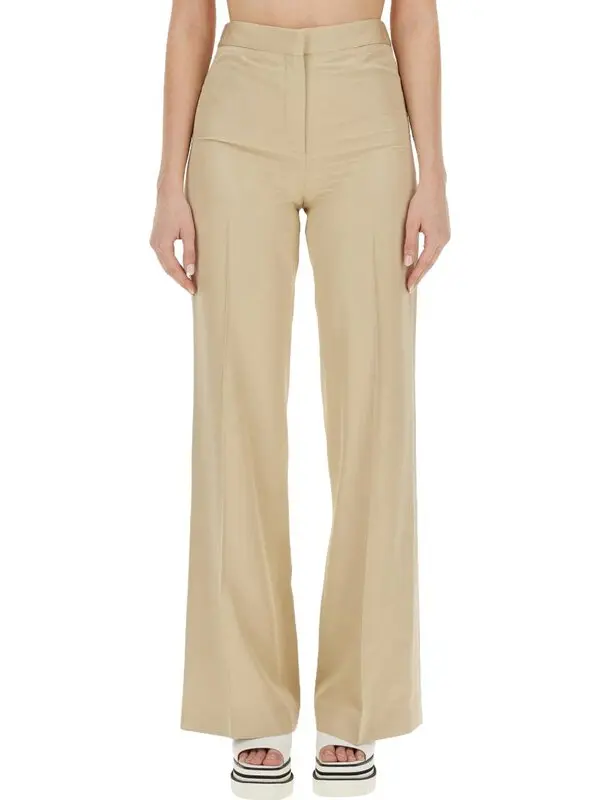 Stella McCartney Flare Fit Pants - Cream